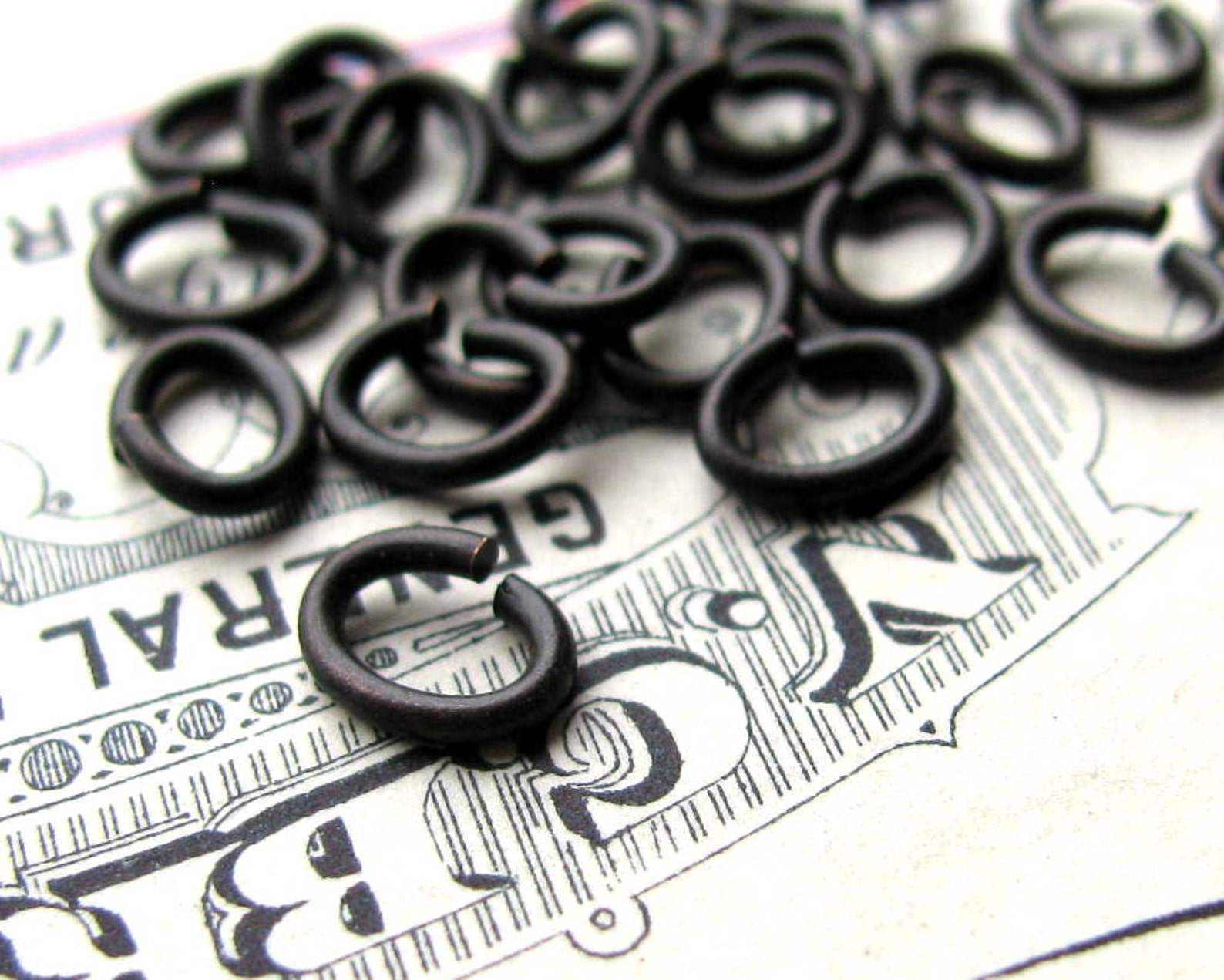 5x6mm Oval Jump Ring Black Antiqued Brass 30 Rings 6x5mm - Etsy
