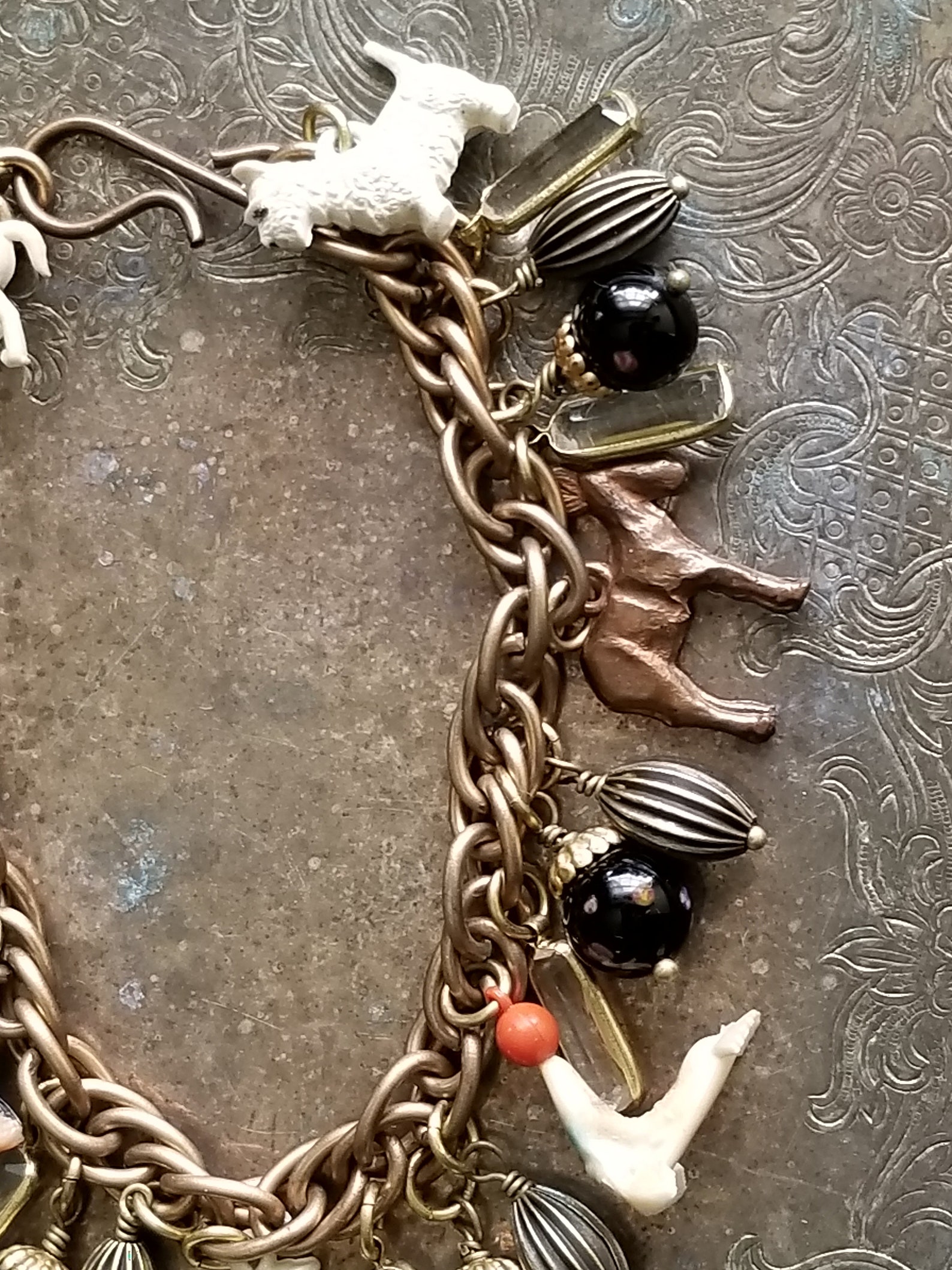 Vintage Animal Crackers Cracker Jack Charm Bracelet - Vintage ...