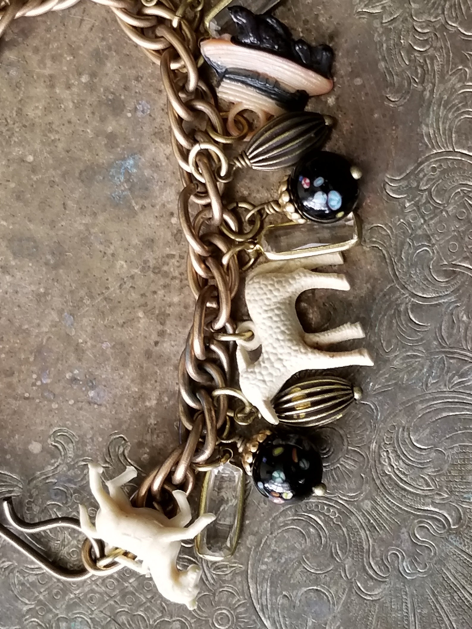 Vintage Animal Crackers Cracker Jack Charm Bracelet - Vintage ...