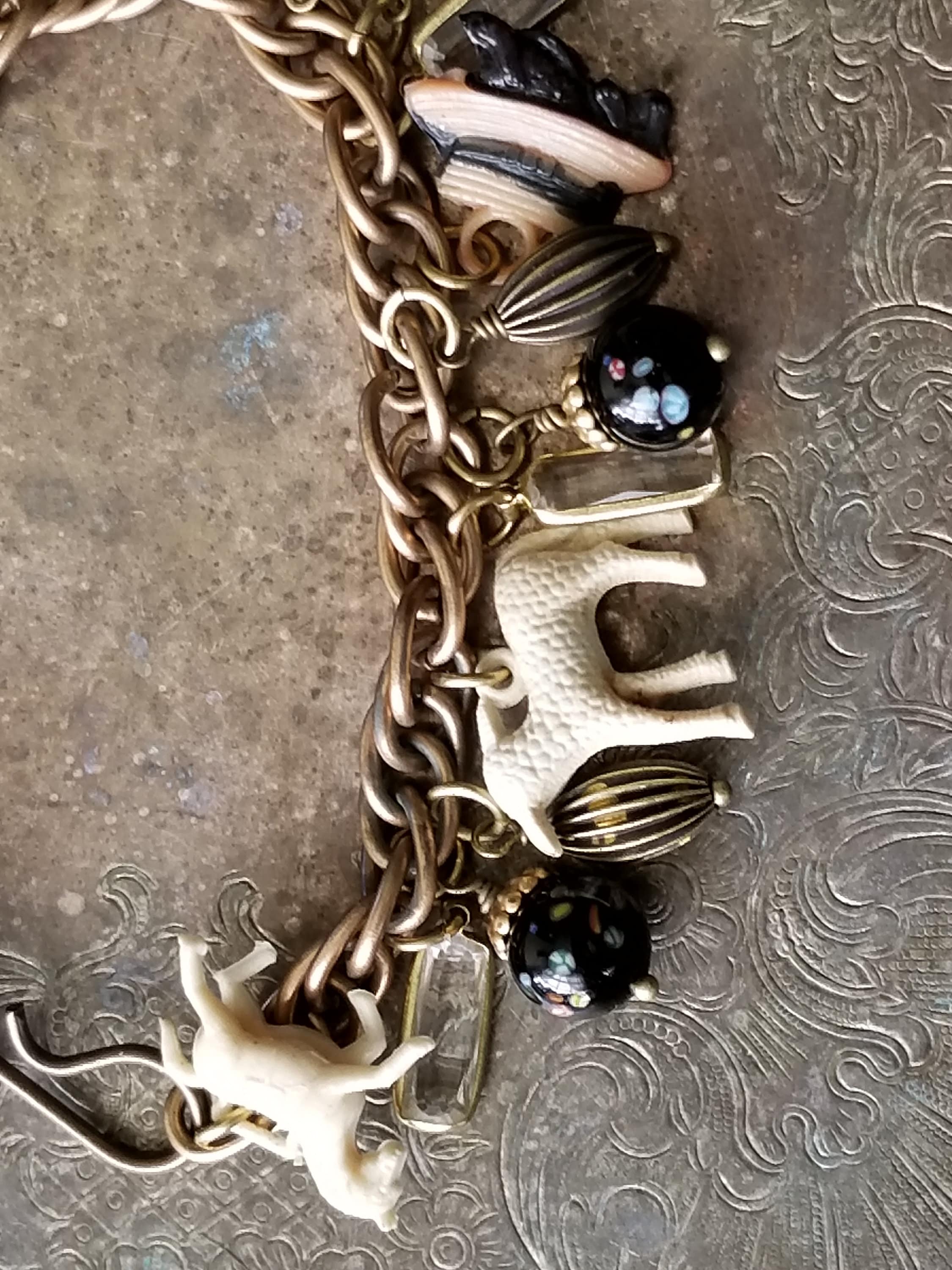 Vintage Animal Crackers Cracker Jack Charm Bracelet - Vintage ...