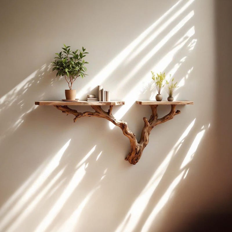 Tree Branch Display Shelf - Etsy