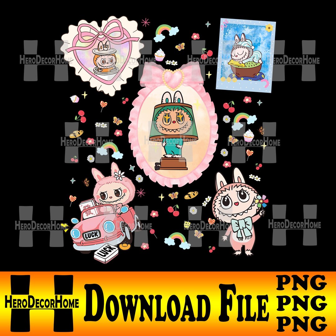 Labubu Coquette Png, Cute Labubu Png, Labubu Graphic Png, Labubu ...
