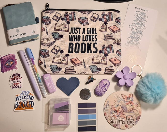 Large Mystery 15 Item Bookish Book Lover Bundle Accessories Gift Set - Etsy