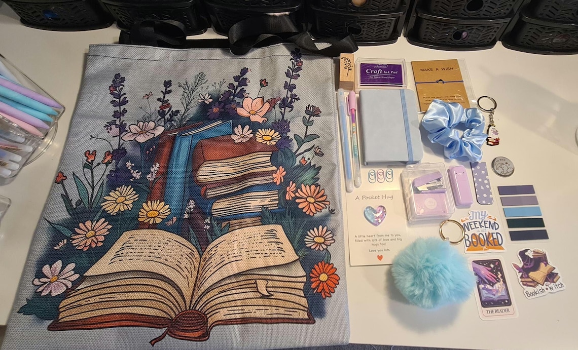 Large Mystery 15 Item Bookish Book Lover Bundle Accessories Gift Set - Etsy