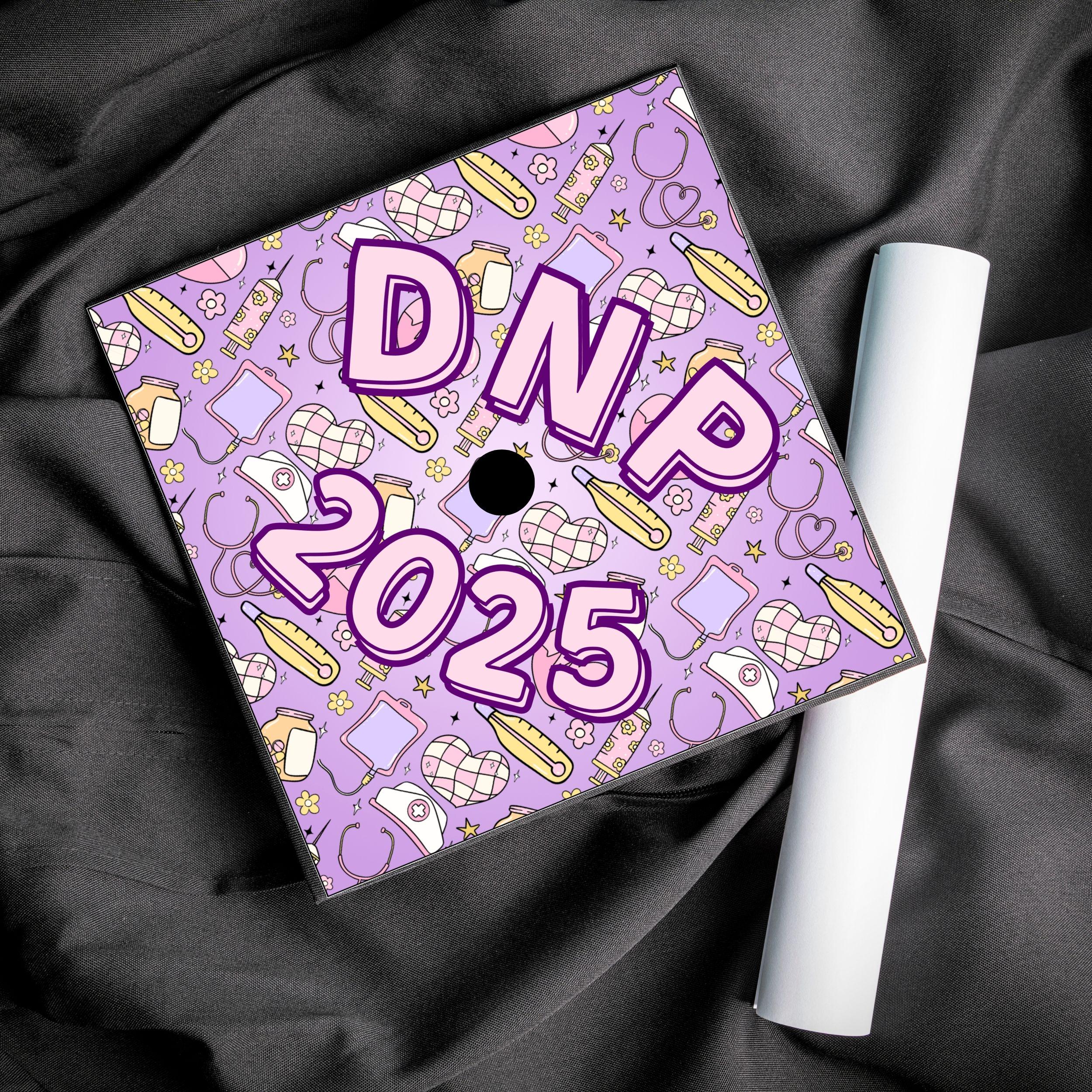 Printable Graduation Cap Topper, Doctorate Graduation Cap, Nurse ...