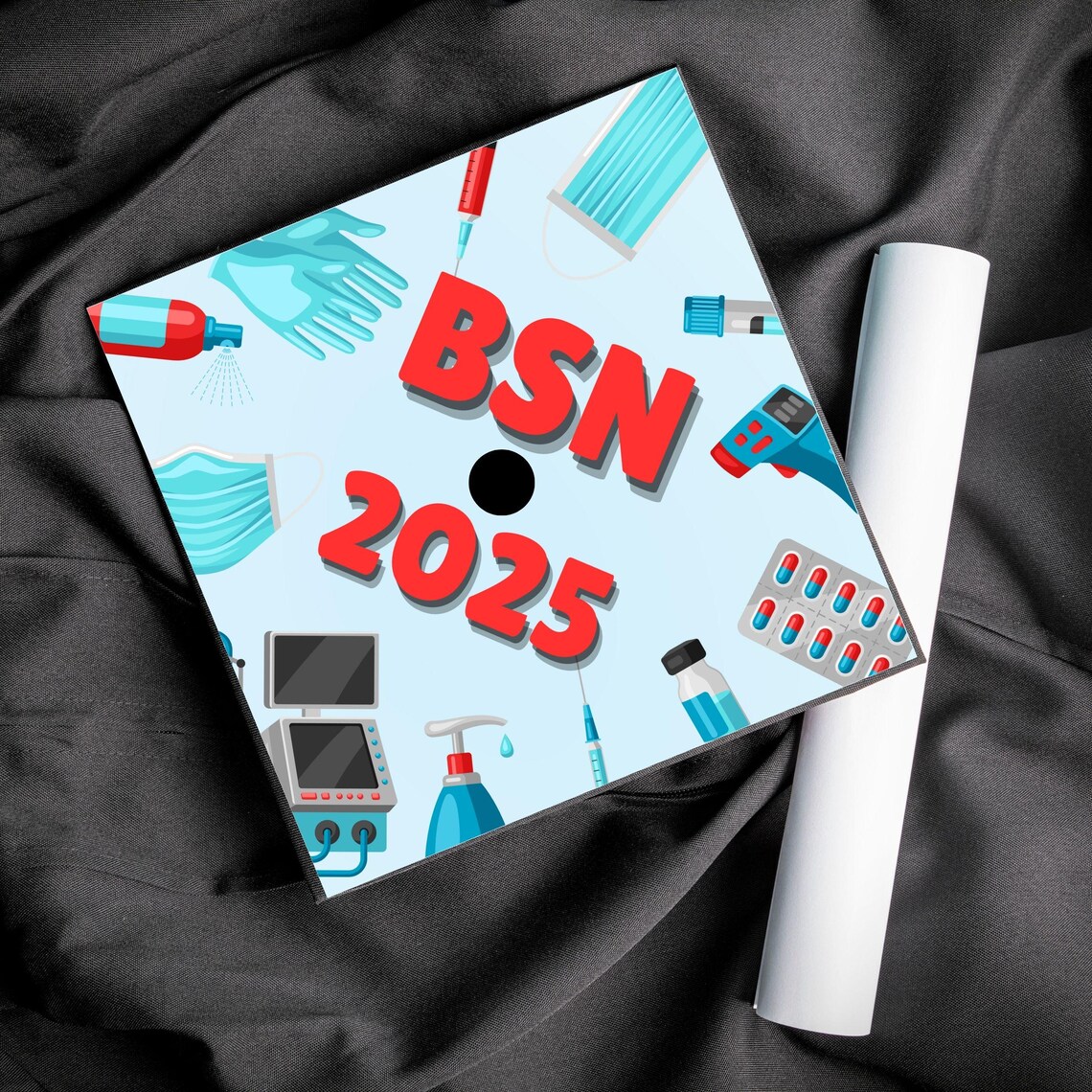 Printable Graduation Cap Topper, Nurse Graduation Cap Decoration ...