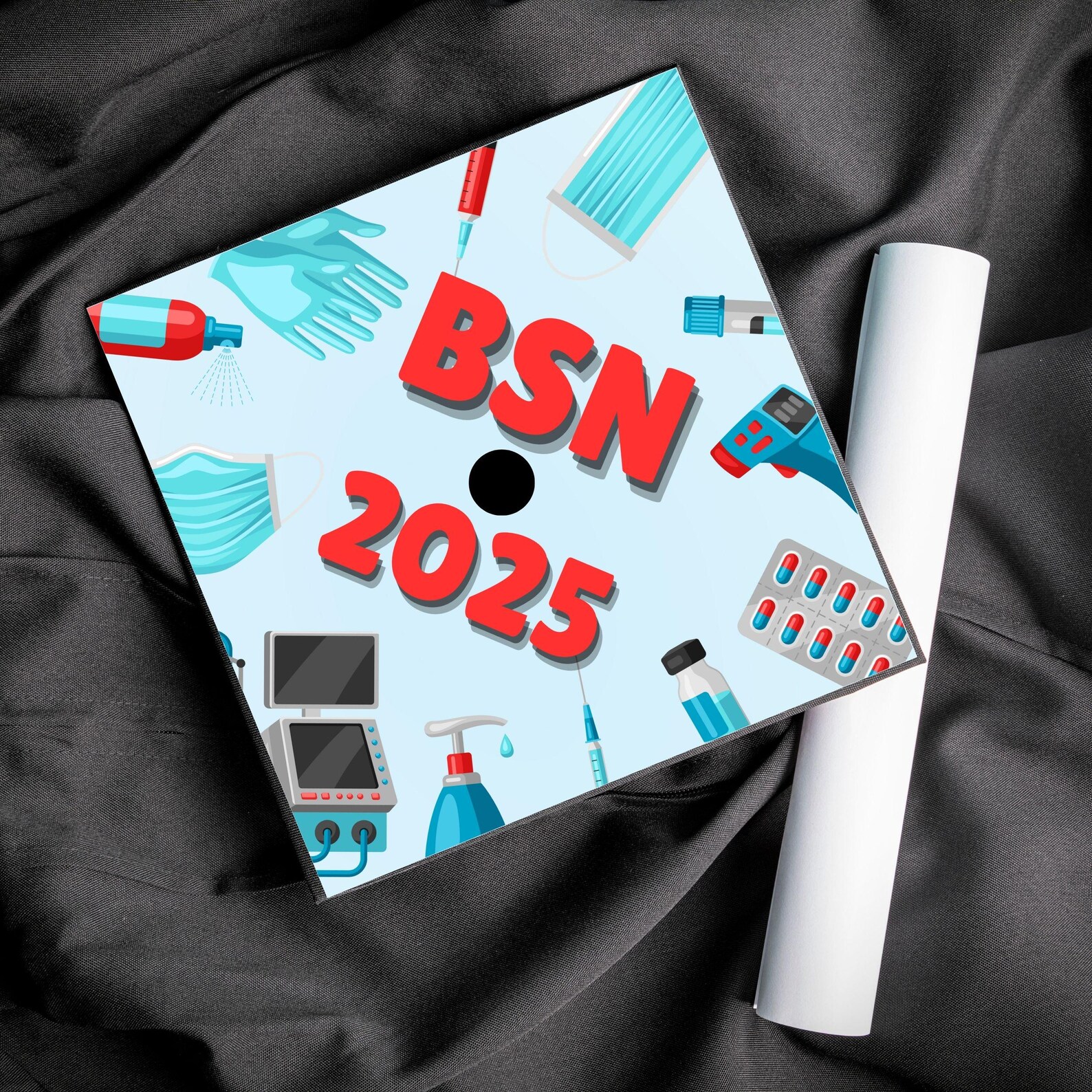Printable Graduation Cap Topper, Nurse Graduation Cap Decoration ...
