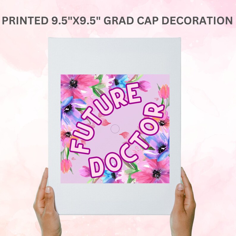 Printable Graduation Cap Topper, Doctor Graduation Cap Topper, MD ...