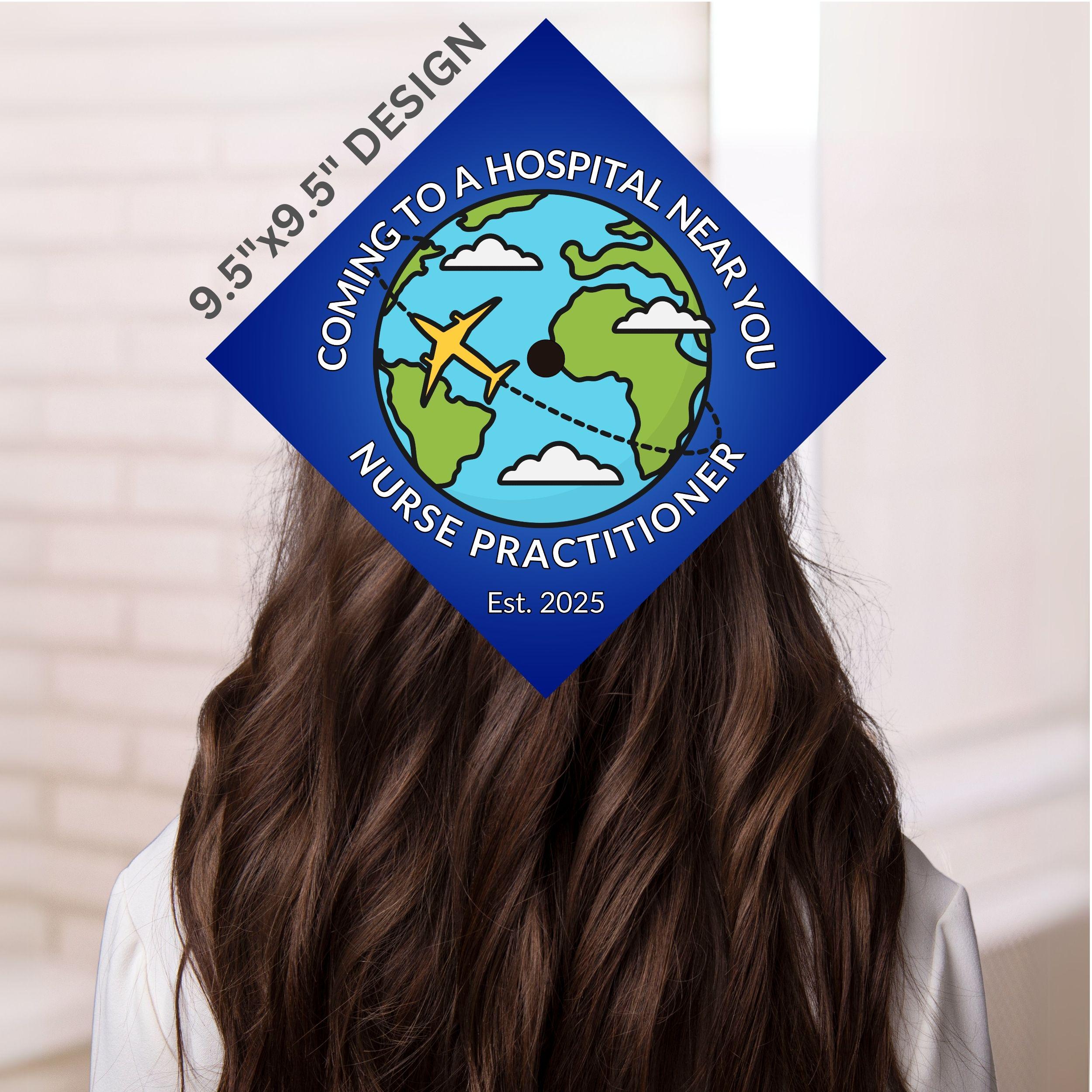 Printable Graduation Cap Topper, DIY Nurse Practitioner Graduation Cap ...