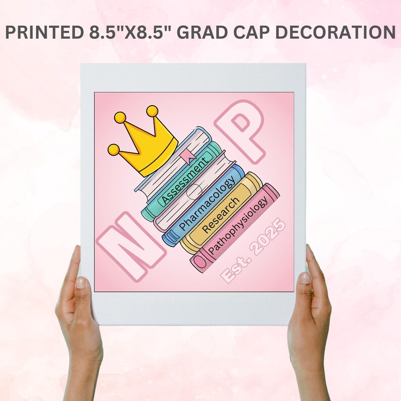Printable Graduation Cap Topper, DIY Nurse Practitioner Grad Cap ...