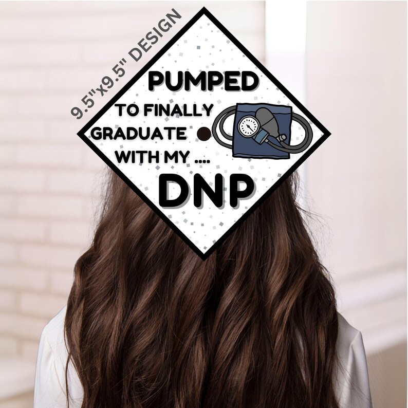 Printable Graduation Cap Topper, Doctorate Graduation Cap, Nurse ...