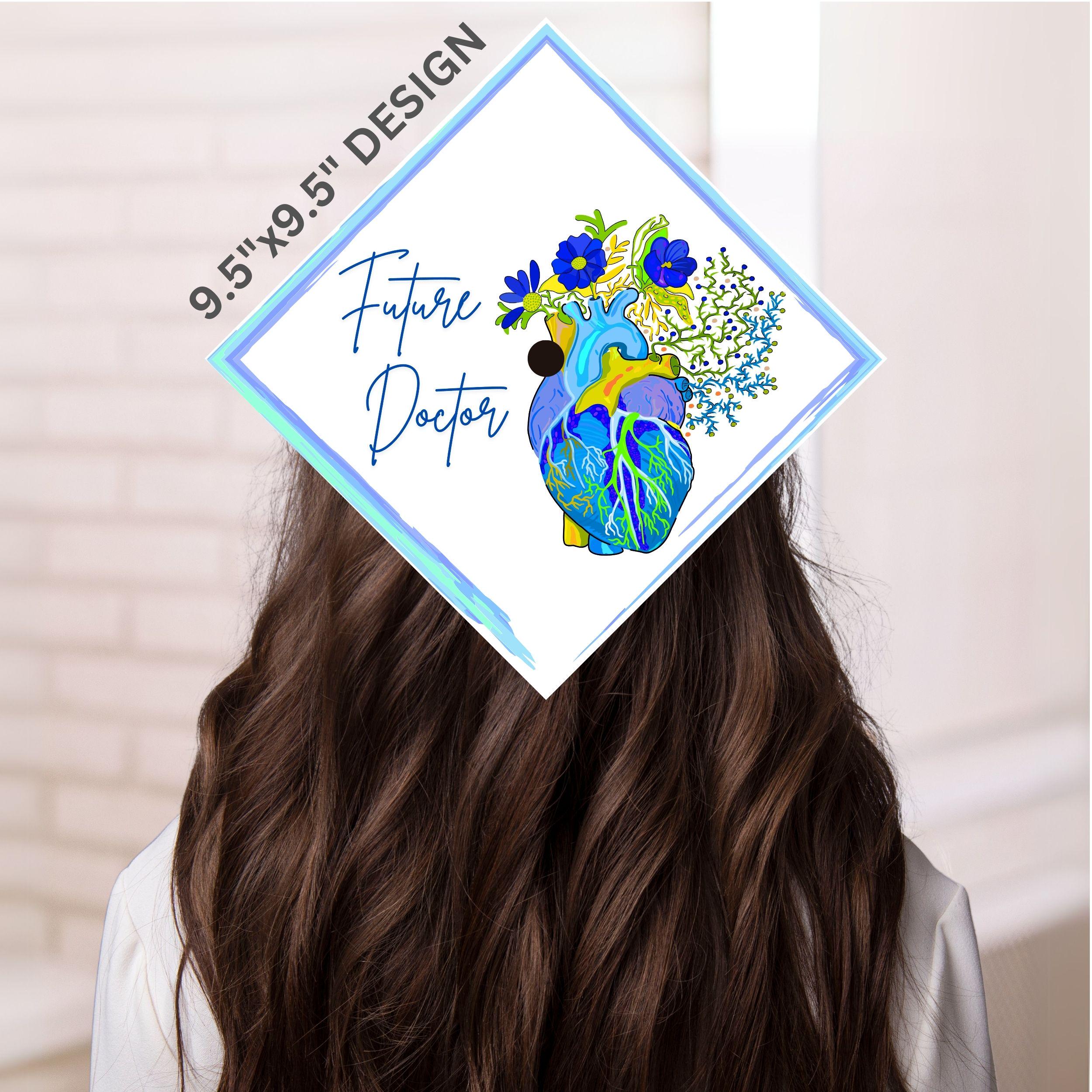Printable Graduation Cap Topper, Doctor Graduation Cap Decoration, MD ...