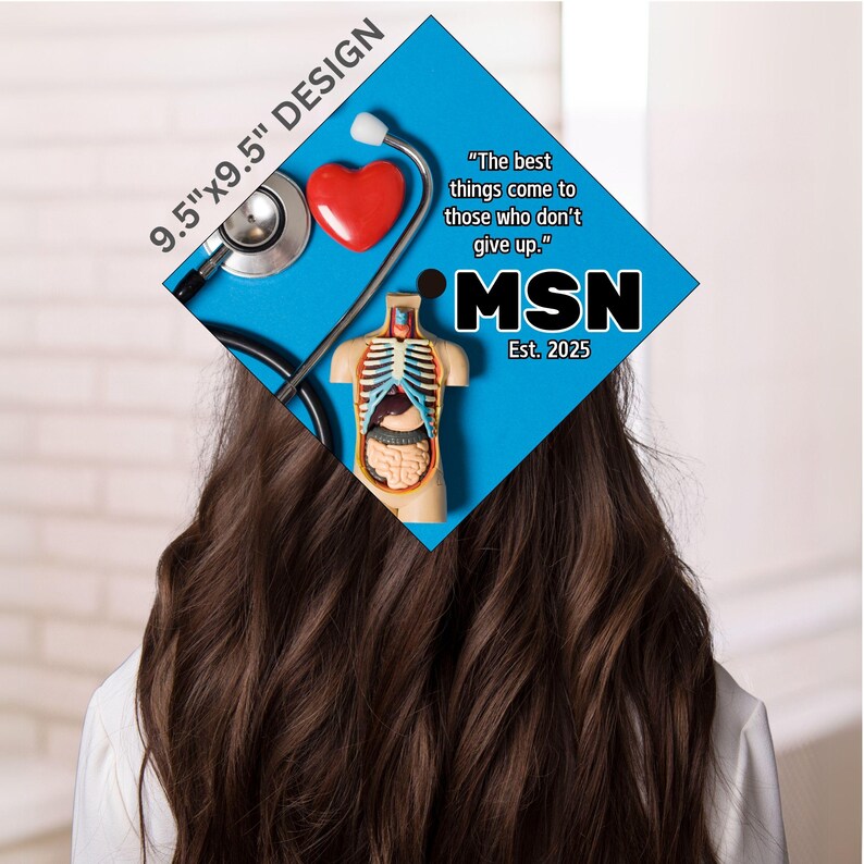 Printable Graduation Cap Topper, Nurse Graduation Cap Decoration ...