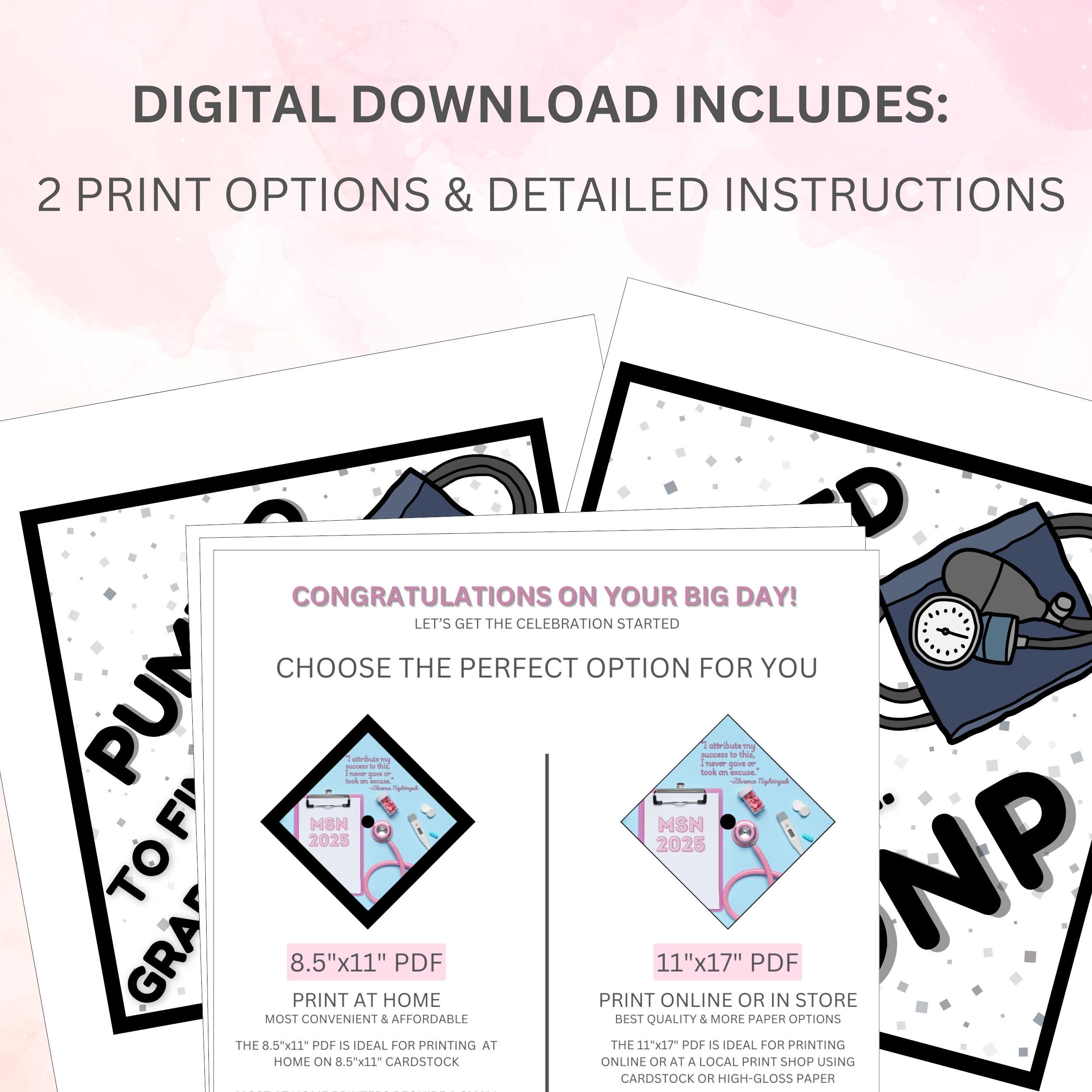 Printable Graduation Cap Topper, Doctorate Graduation Cap, Nurse ...