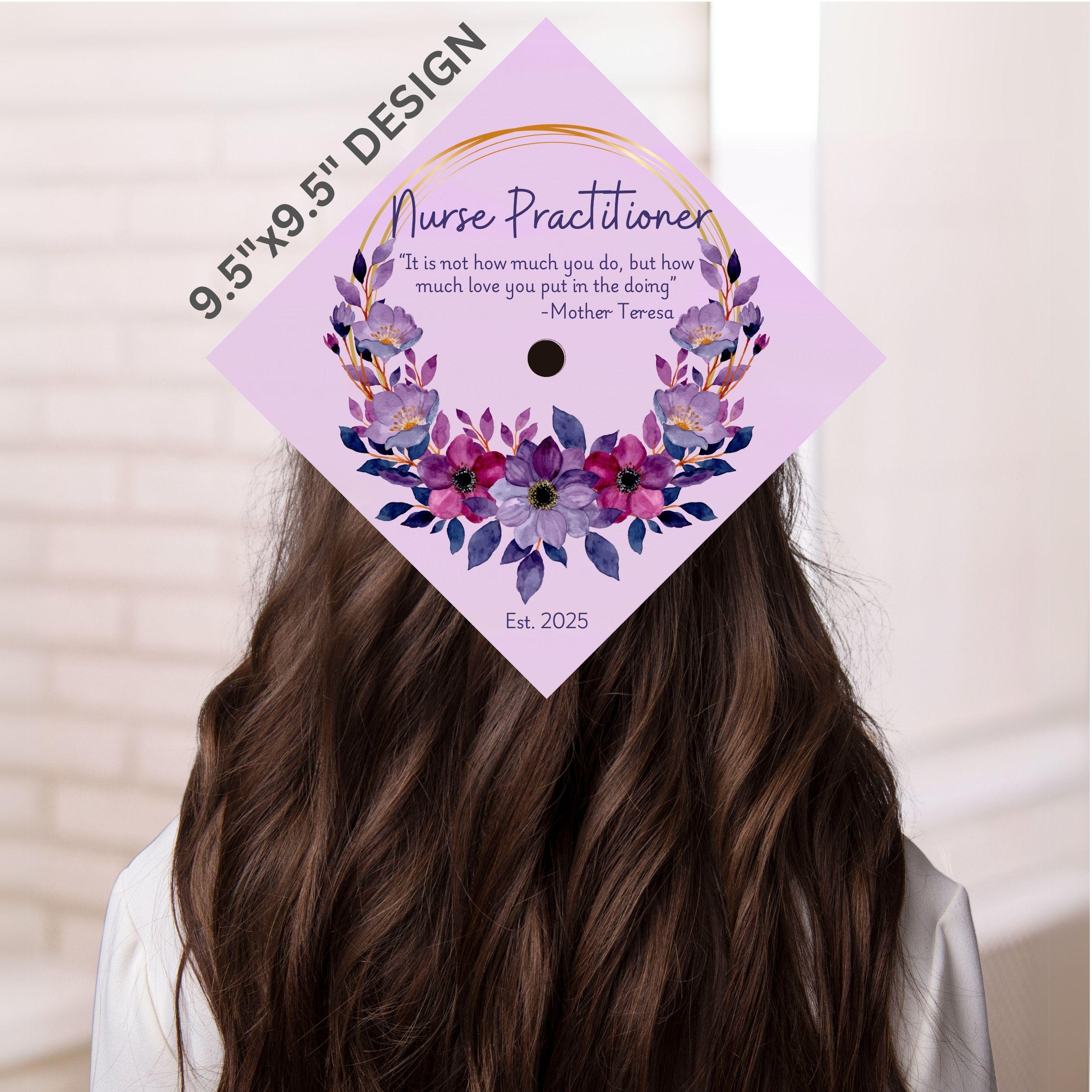 Printable Graduation Cap Topper, DIY Nurse Practitioner Graduation Cap ...