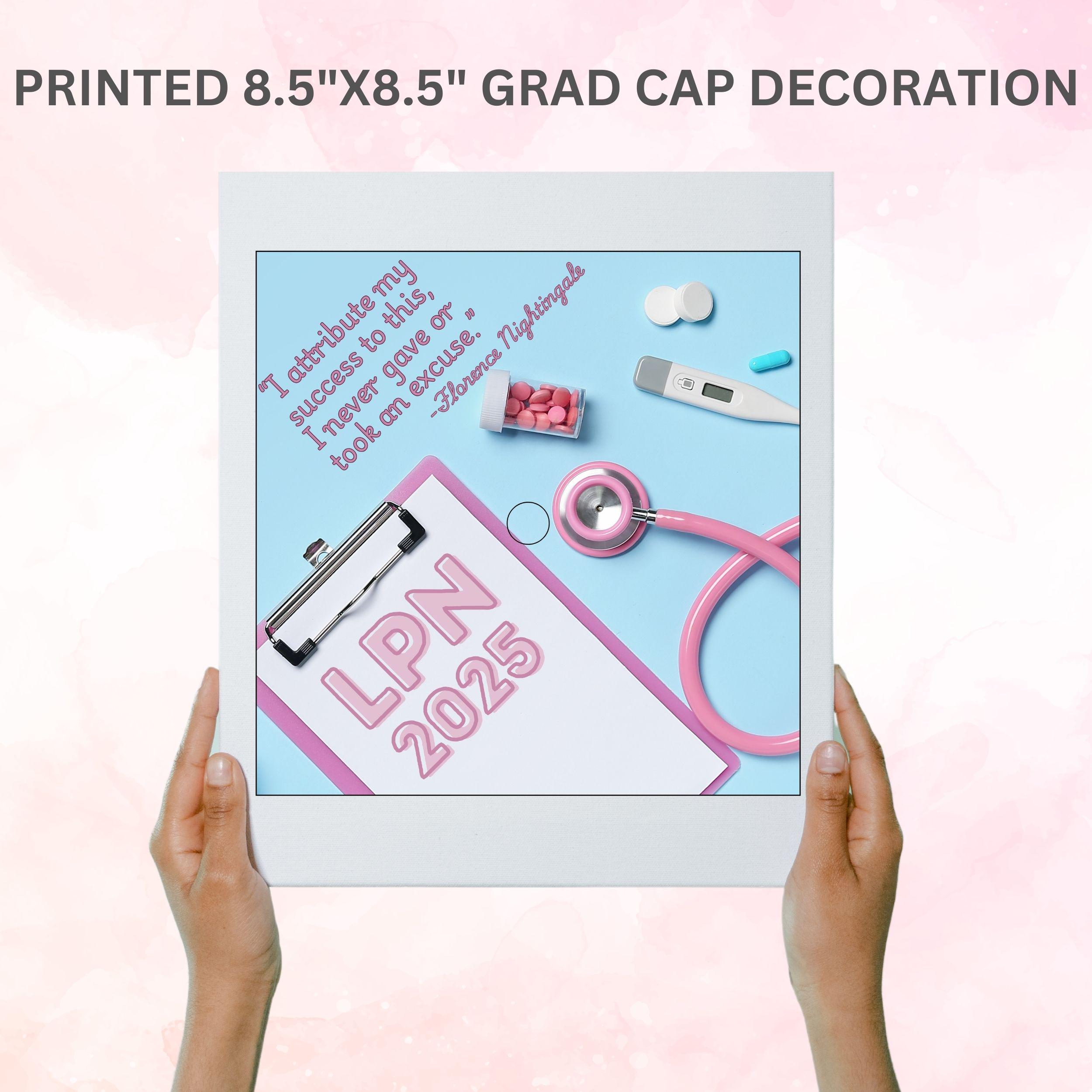 Printable Graduation Cap Topper, DIY Nurse Graduation Cap Decoration ...