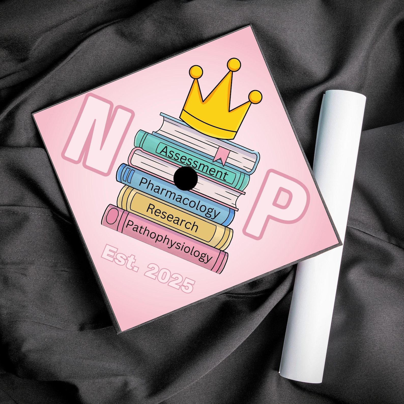 Printable Graduation Cap Topper, DIY Nurse Practitioner Grad Cap ...