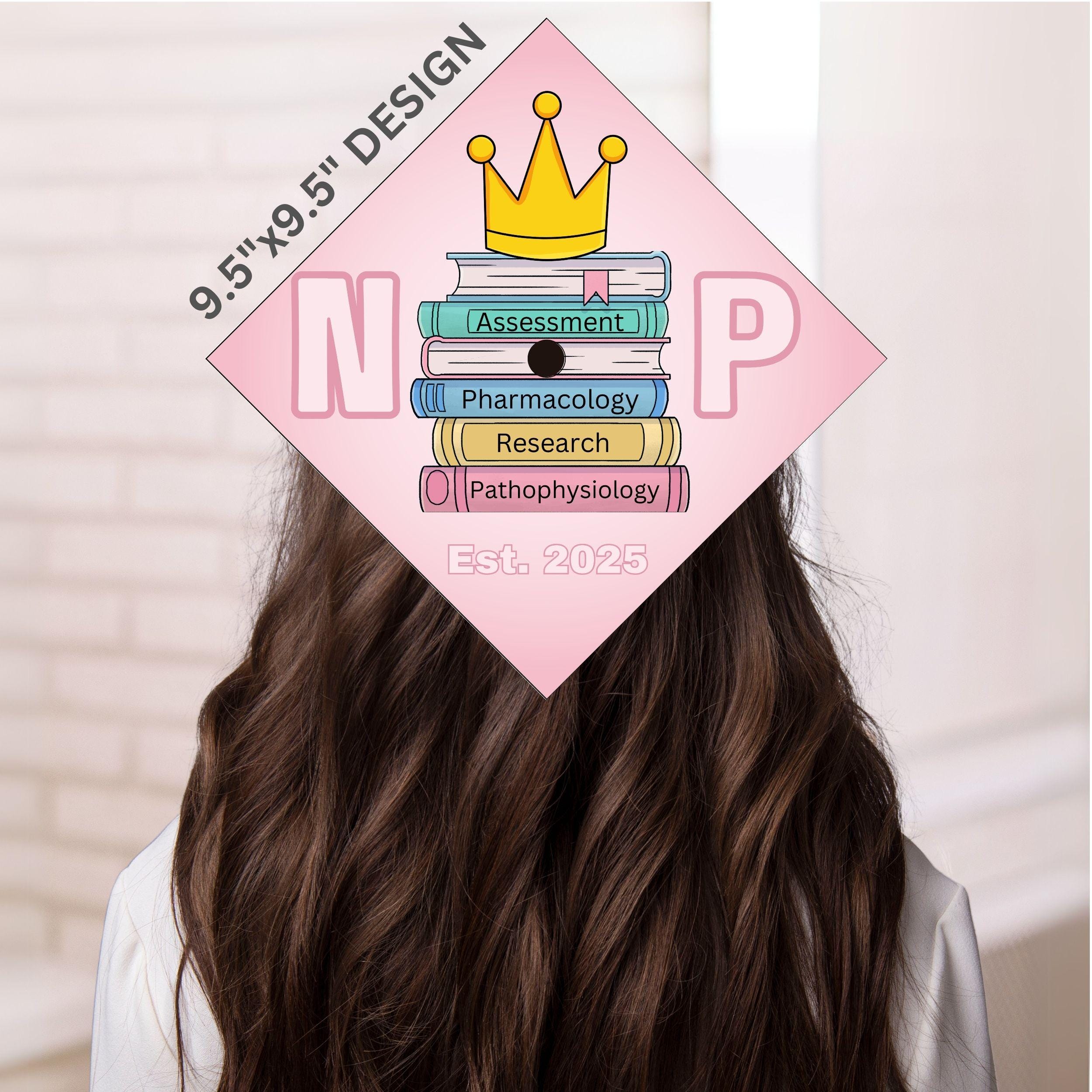 Printable Graduation Cap Topper, DIY Nurse Practitioner Grad Cap ...