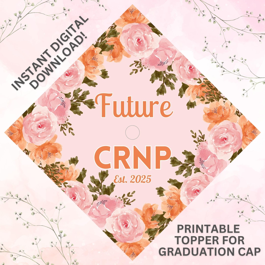 Printable Graduation Cap Topper, Nurse Practitioner Graduation Cap ...