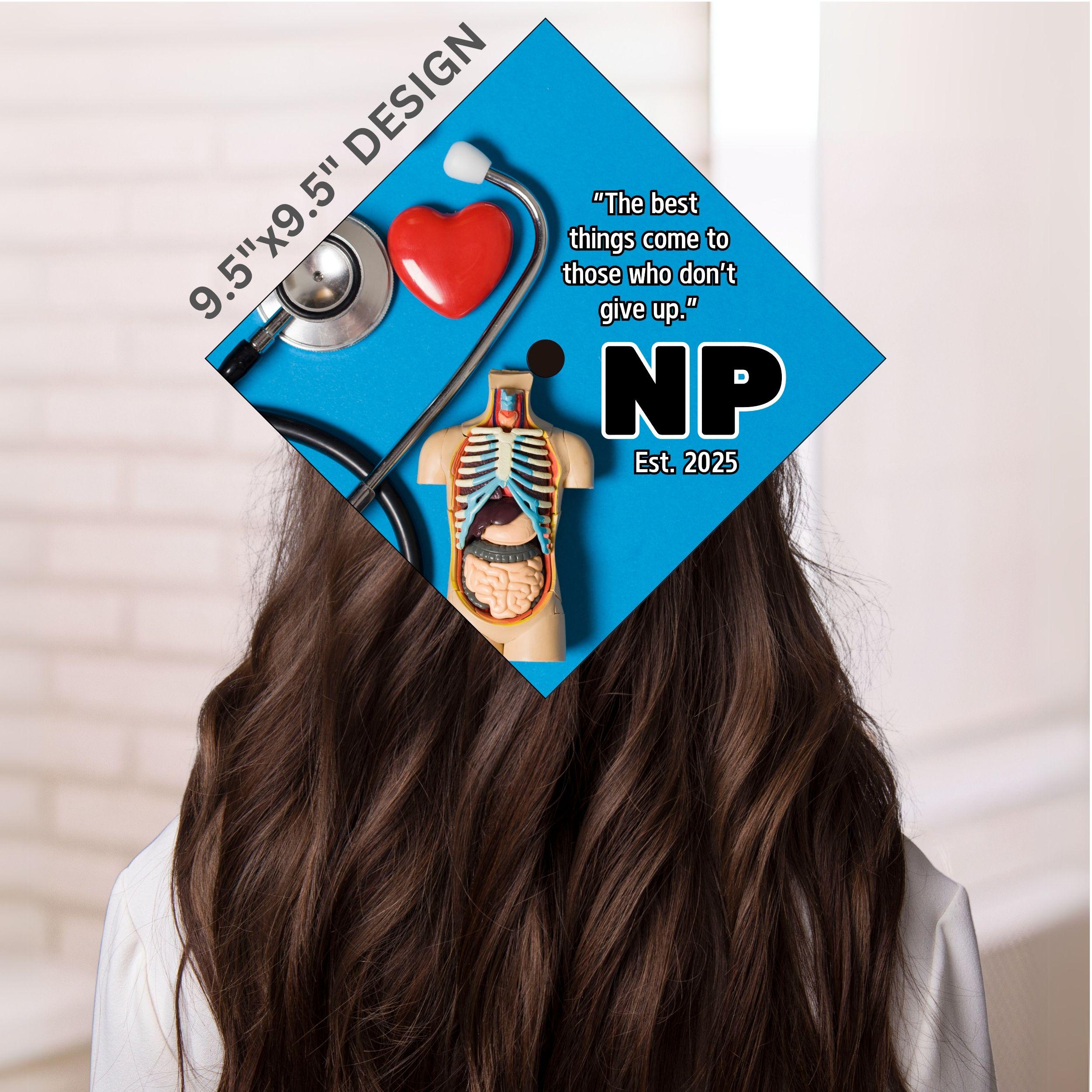 Printable Graduation Cap Topper, Nurse Practitioner Graduation Cap ...