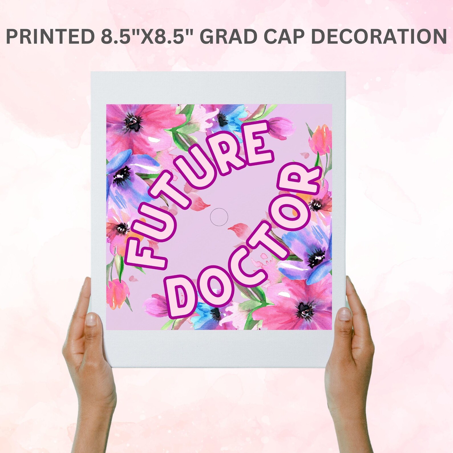 Printable Graduation Cap Topper, Doctor Graduation Cap Topper, MD ...