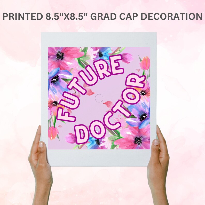 Printable Graduation Cap Topper, Doctor Graduation Cap Topper, MD ...
