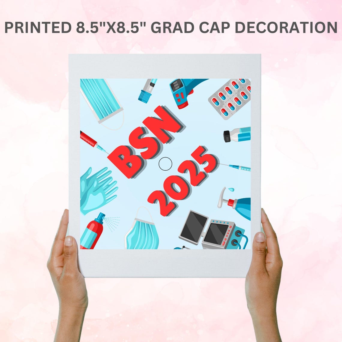 Printable Graduation Cap Topper, Nurse Graduation Cap Decoration ...