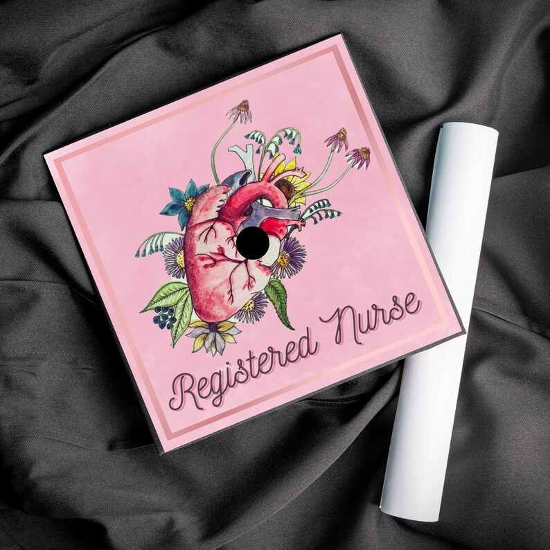 Printable Graduation Cap Topper, DIY Nurse Graduation Cap Decoration ...