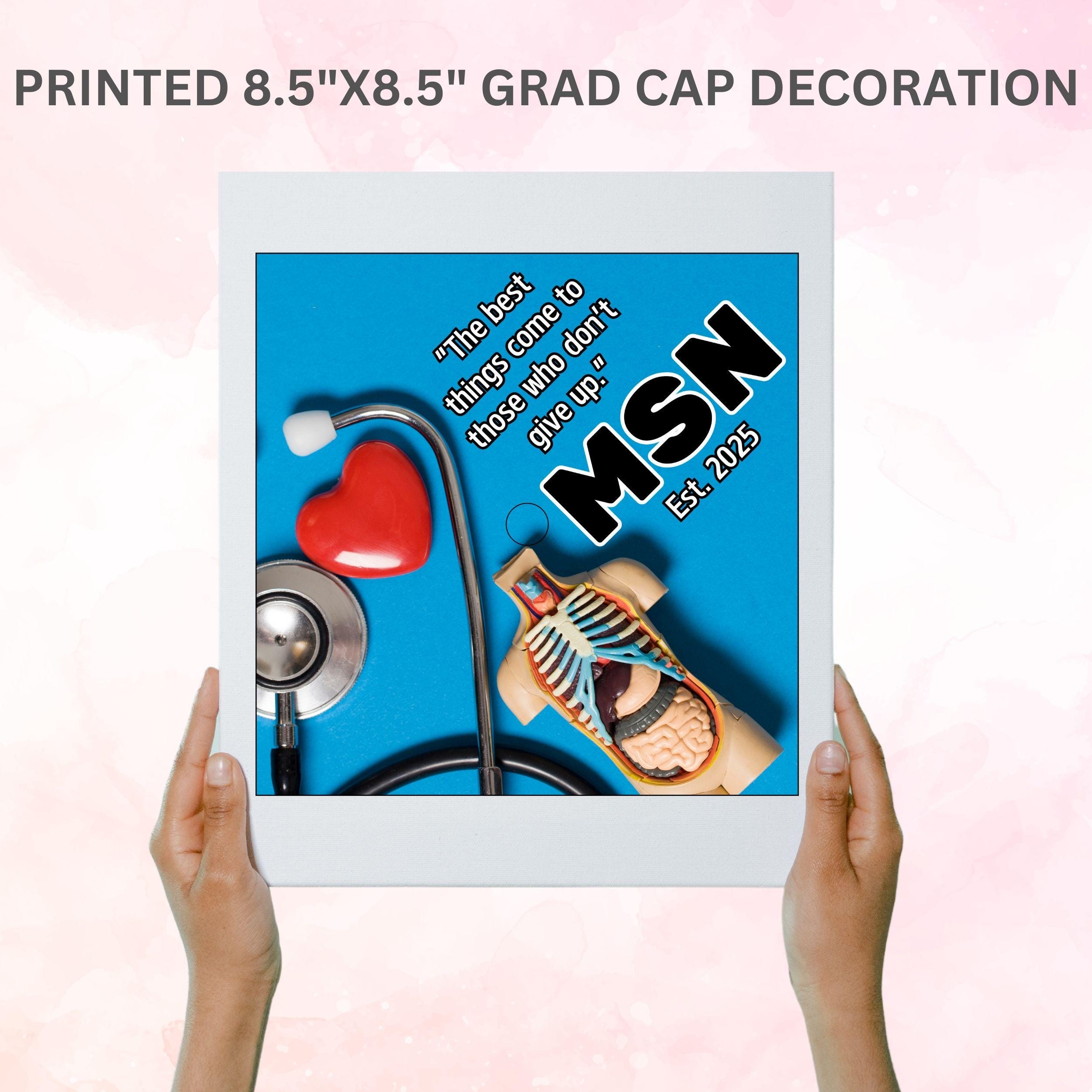 Printable Graduation Cap Topper, Nurse Graduation Cap Decoration ...