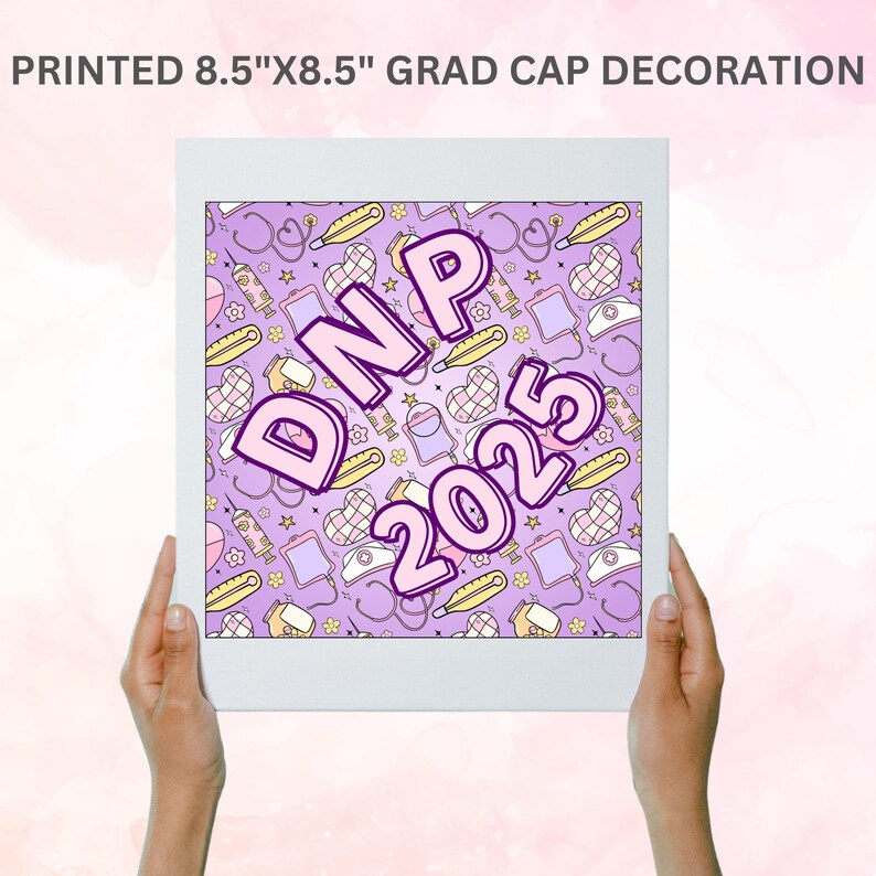 Printable Graduation Cap Topper, Doctorate Graduation Cap, Nurse ...