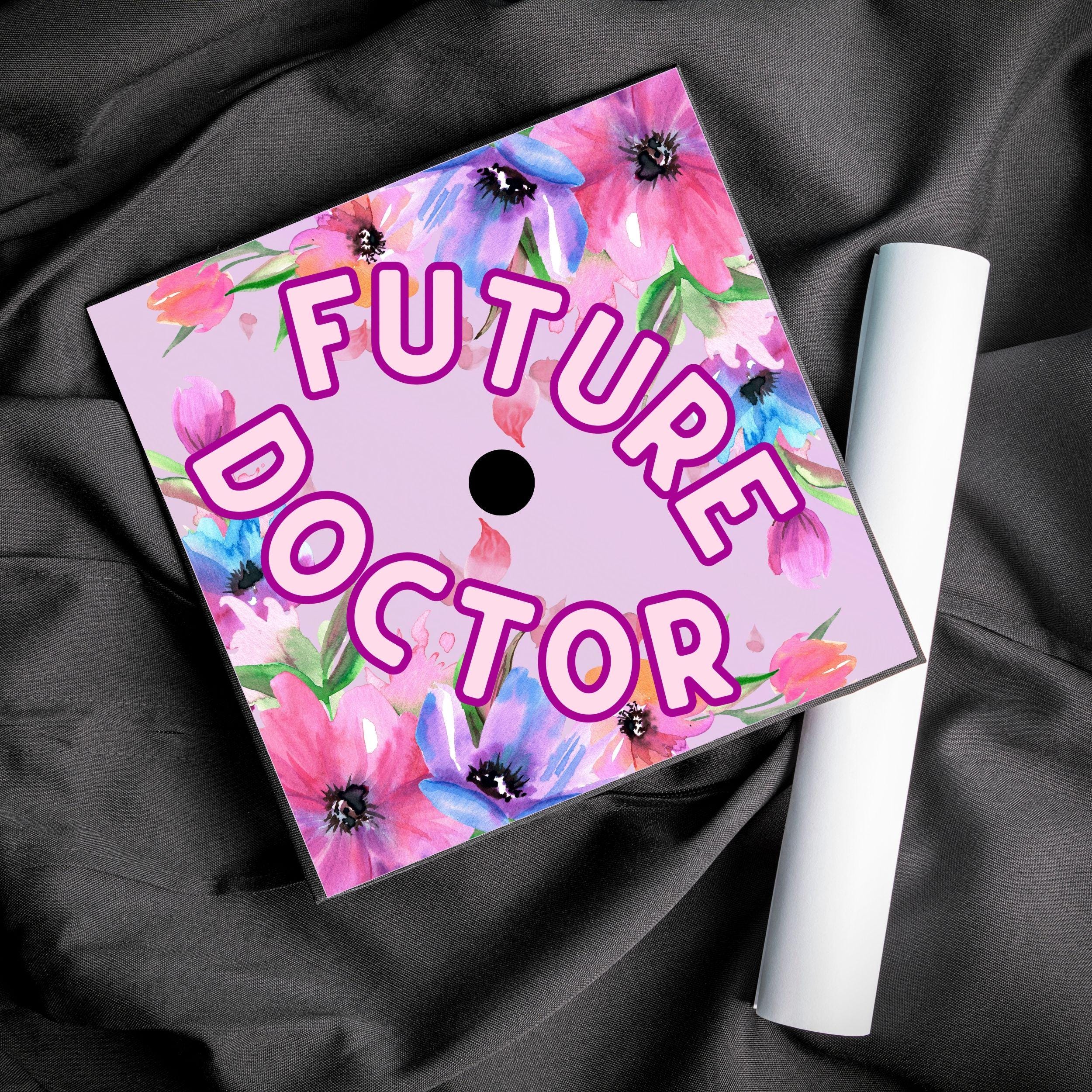 Printable Graduation Cap Topper, Doctor Graduation Cap Topper, MD ...