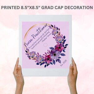Printable Graduation Cap Topper, DIY Nurse Practitioner Graduation Cap ...
