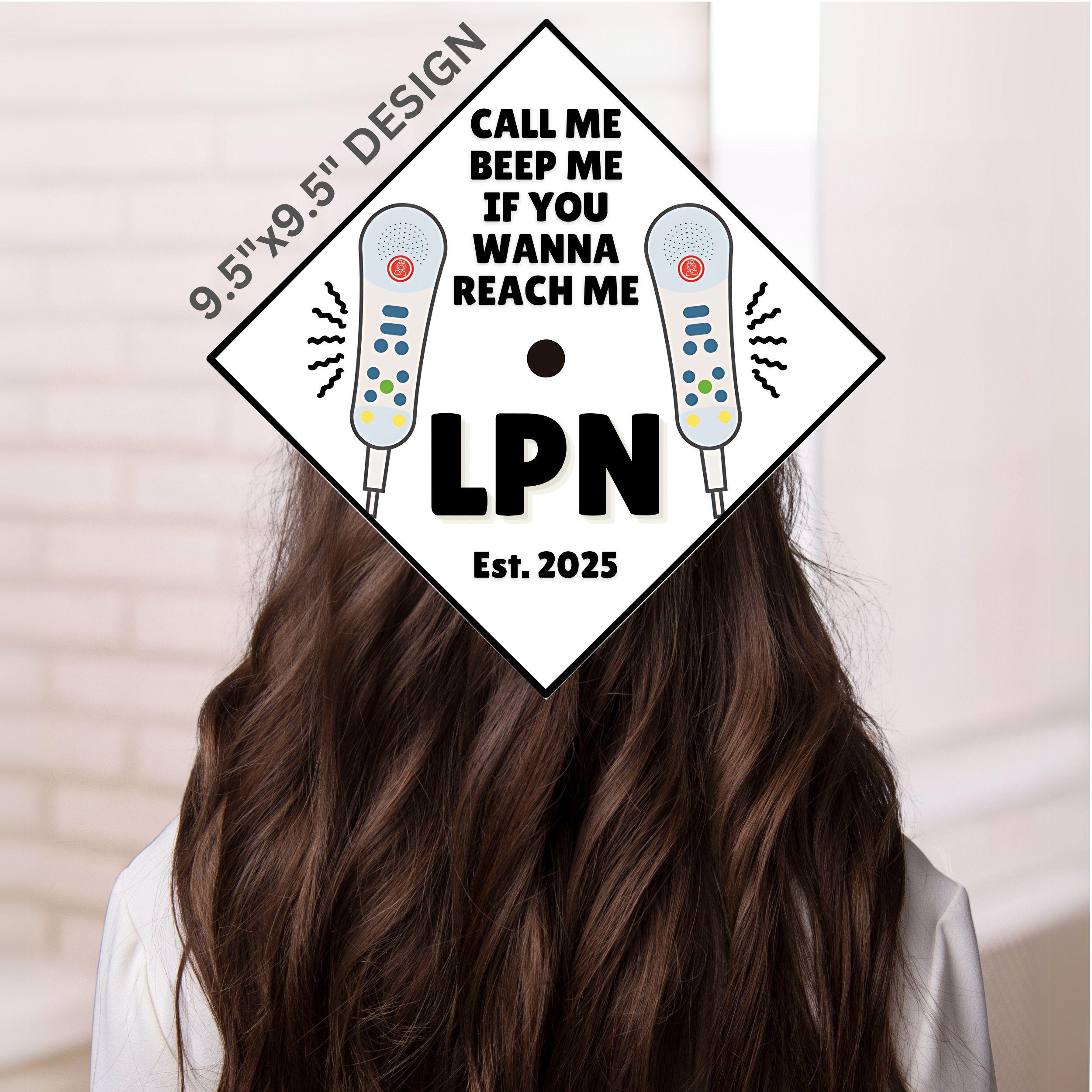 Printable Graduation Cap Topper, DIY Nurse Graduation Cap Decoration ...