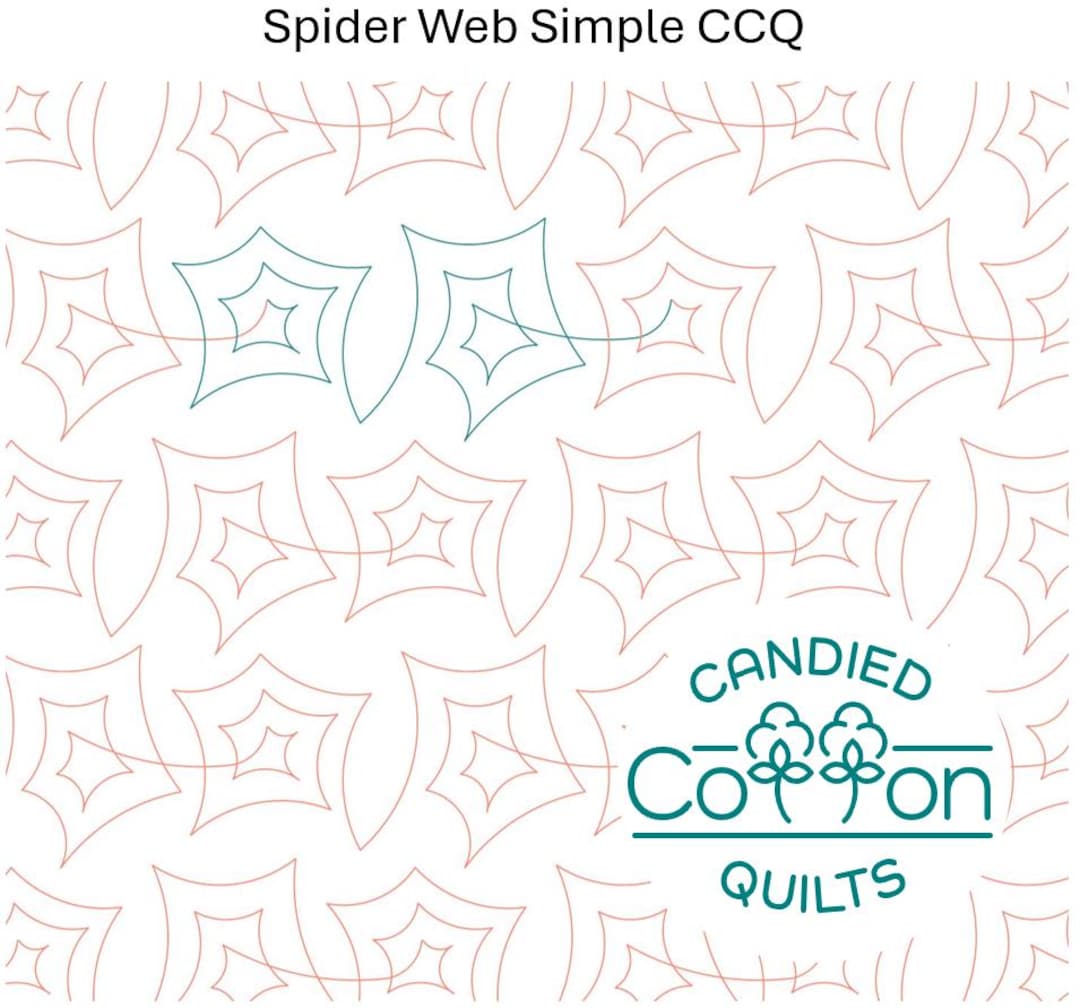 Spider Web Simple - Digital Longarm Quilting Design for Edge to Edge ...