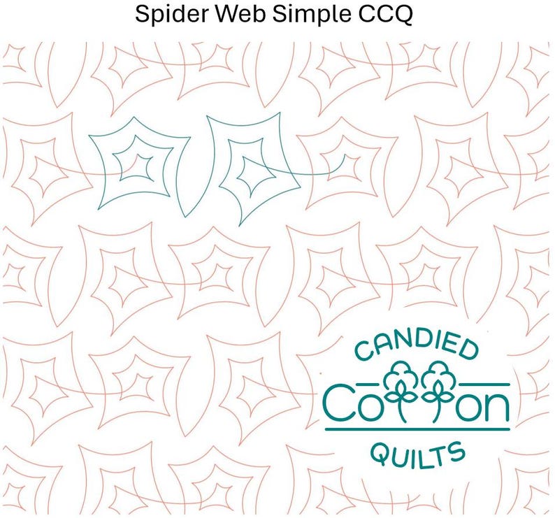 Spider Web Simple - Digital Longarm Quilting Design for Edge to Edge ...