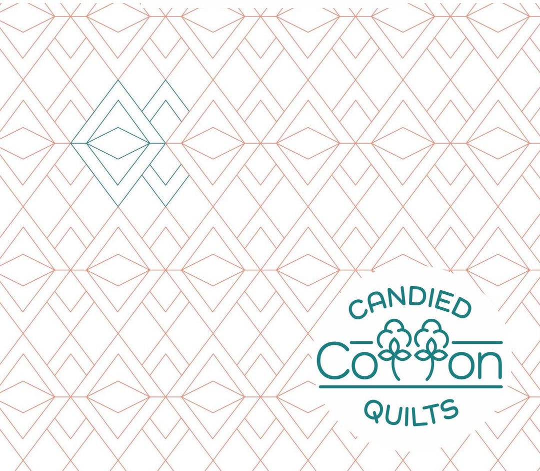 Diamond Dazzle - Digital Longarm Quilting Design for Edge to Edge ...