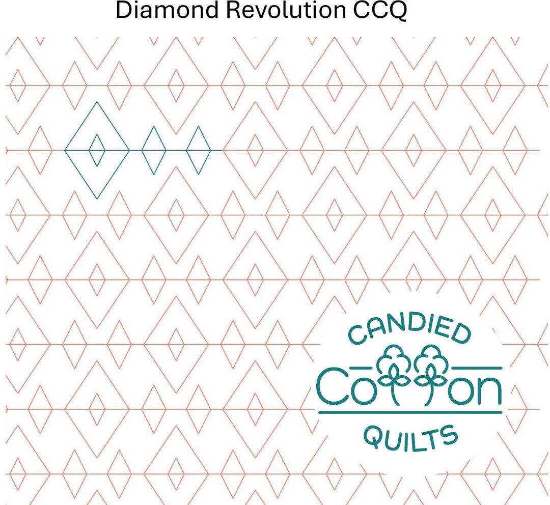 Diamond Revolution - Digital Longarm Quilting Design for Edge to Edge ...