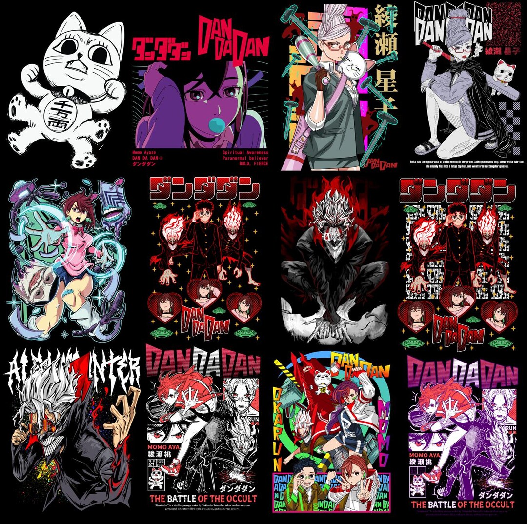 Dandadan PNG Pack – Paranormal & Punk Style - Etsy México