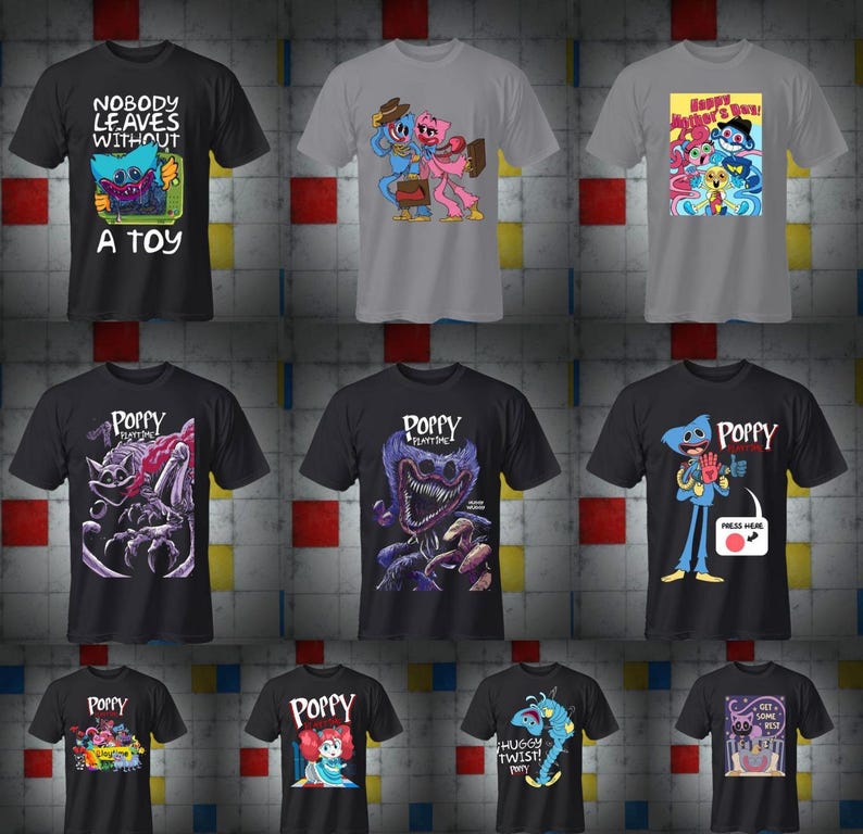 Poppy Playtime Halftone PNG Pack – Dark and Eerie Designs With Unique ...