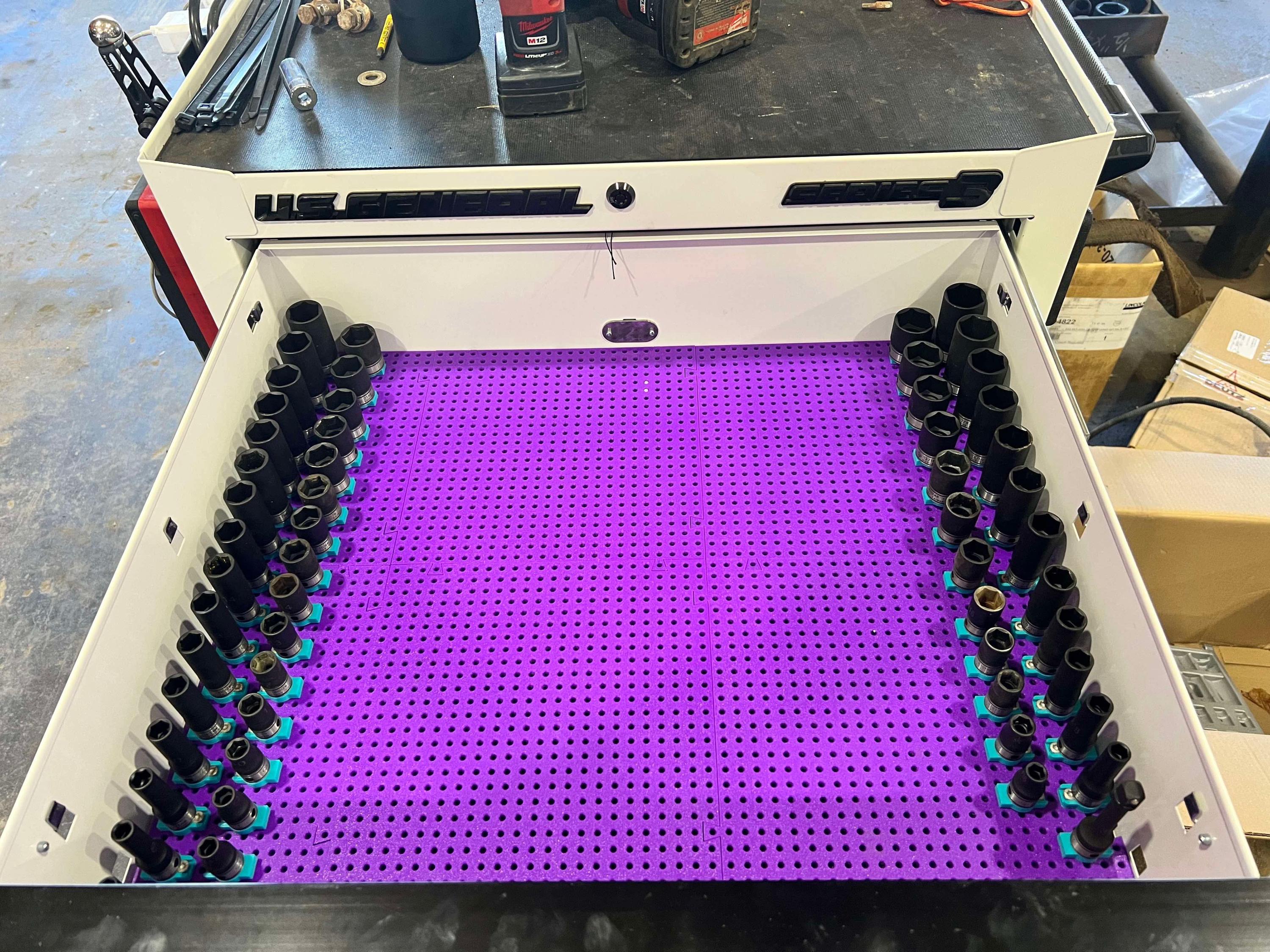 US General 27” Top Drawer Tool Grid Organizer - Etsy