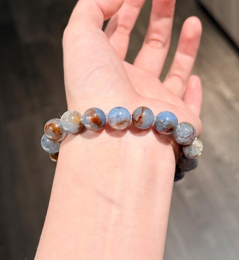 Colorful Rabbit Hair Ball Quartz Bracelet | 10.8mm+ Beads | Cluster ...