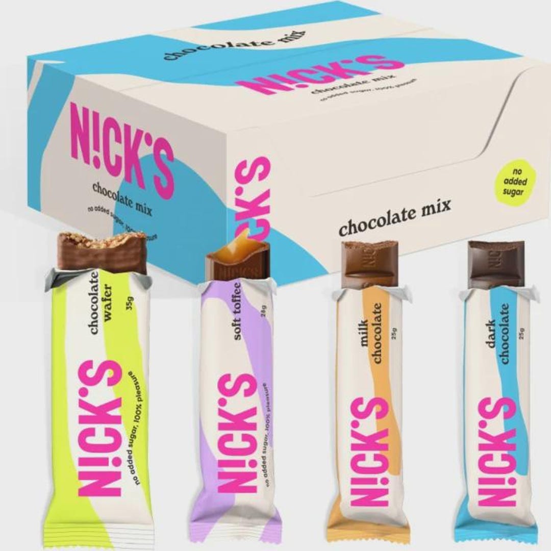 Nicks Chocolate Mixed Box 12 Pieces Wafer Toffee Milk Dark Variety - Etsy