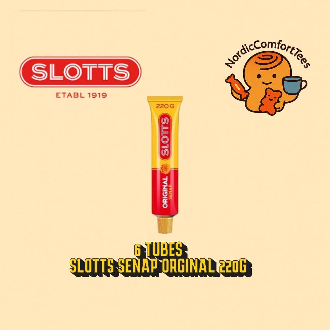 Slotts Senap Original — 6 Tubes (6 × 220 G), Classic Swedish Mustard - Etsy