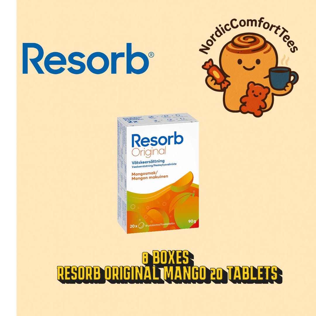 8 X Resorb Original Mango – Swedish Hydration Electrolyte Tablets - Etsy