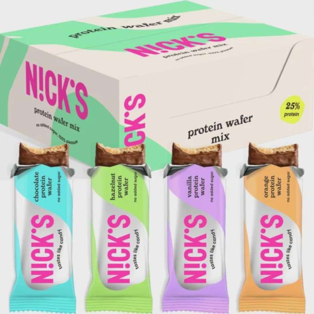 Nicks Protein Wafer Mix 9 Pieces Chocolate Hazelnut Vanilla Orange ...