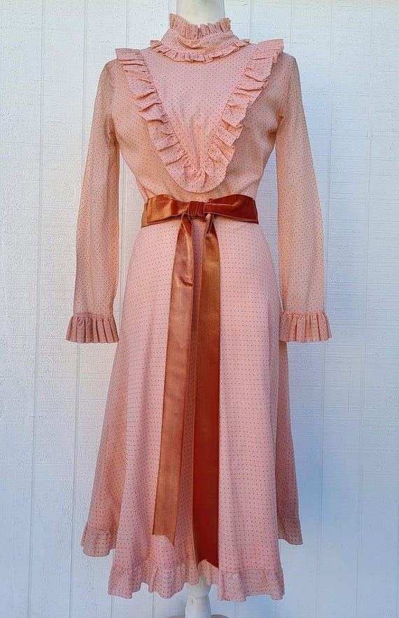 1970s Jonathan Logan Dress with Swiss Dots - Gem