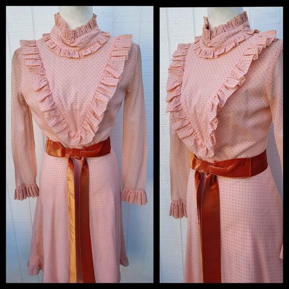 1970s Jonathan Logan Dress with Swiss Dots - Gem