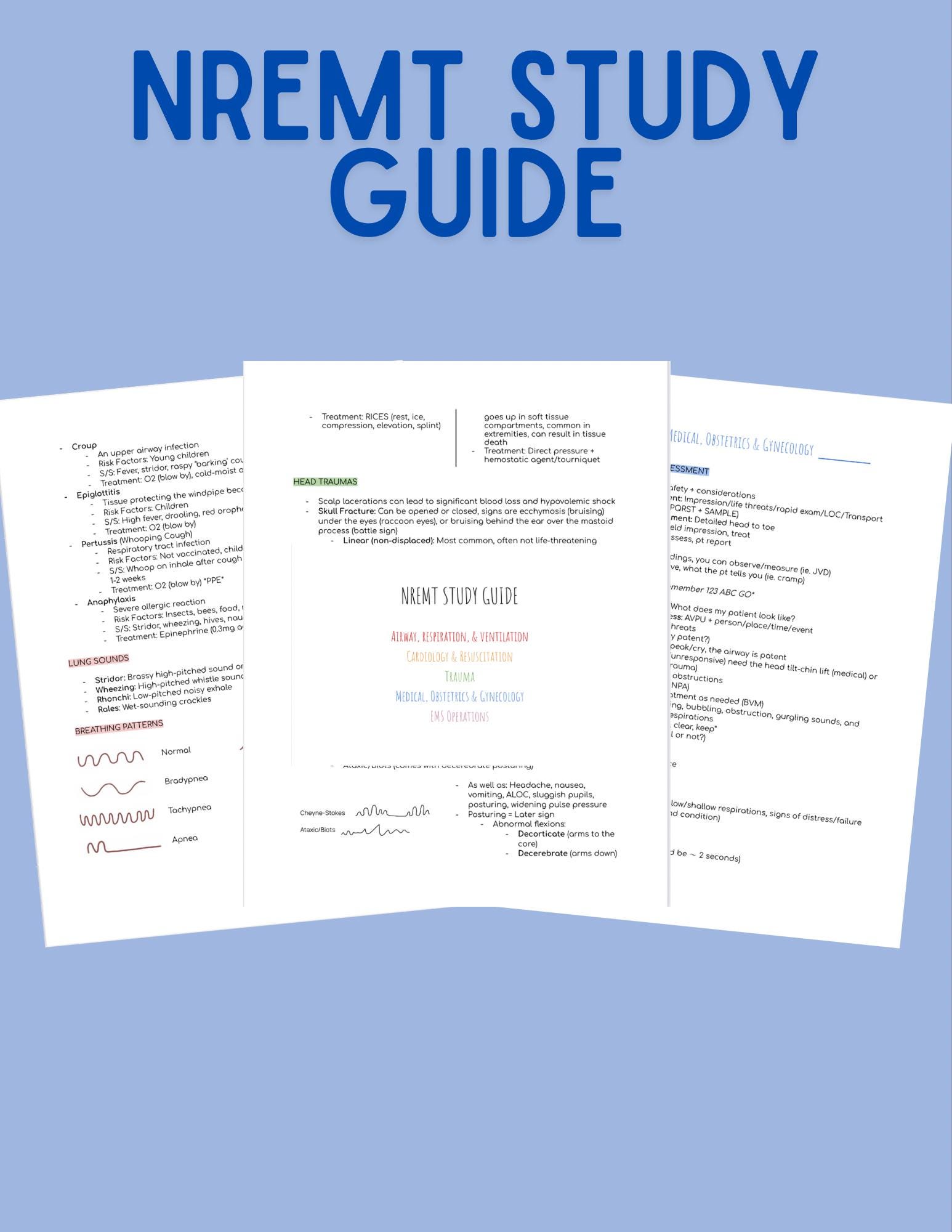 NREMT Study Guide - Etsy