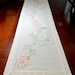 Handmade Embroidered Linen Table Runner: Floral Ivy Design - Etsy