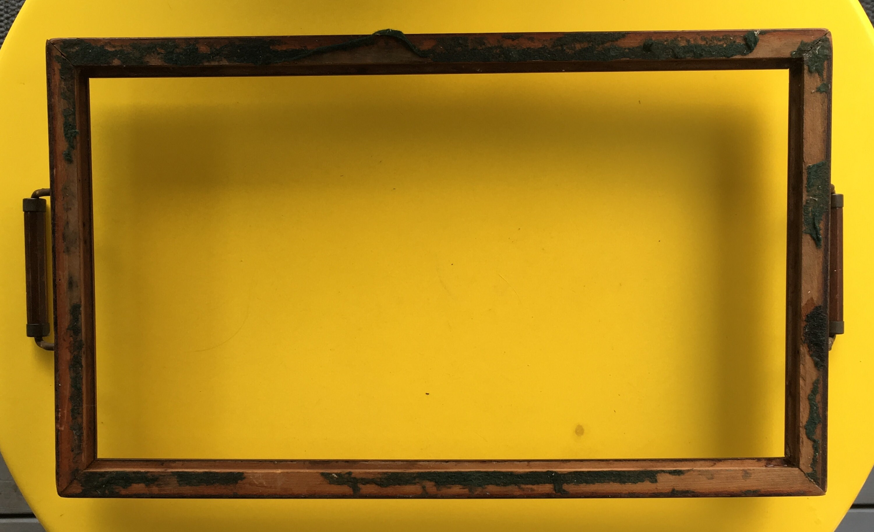 Wooden Frame Tray With Handles Antique Wood Tray - Etsy